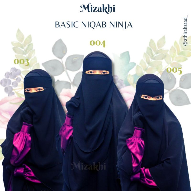 Basic Niqab Curve Ninja Niqab Box Niqab Double Decker Vshape Athirashop ...