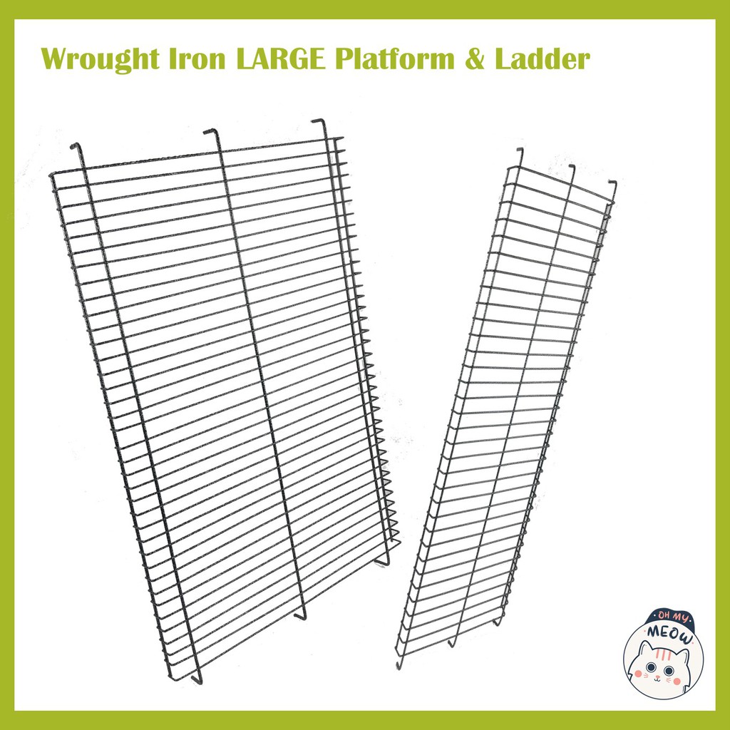 LARGE Wrought Iron Platform & Ladder for Cat Cage/ Platform Besar ...