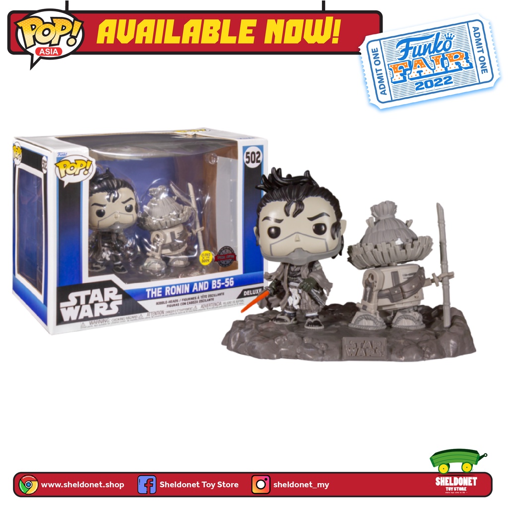Funko Pop! Deluxe: Star Wars: Visions - The Ronin And B5-56 Exclusive ...