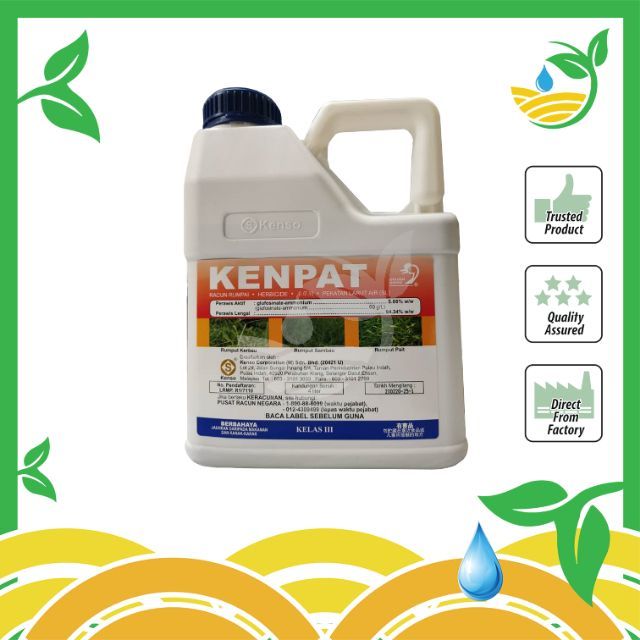 KENPAT 4L KENSO (Glufosinate Ammonium 5.66%) Racun Rumput Sama dengan ...