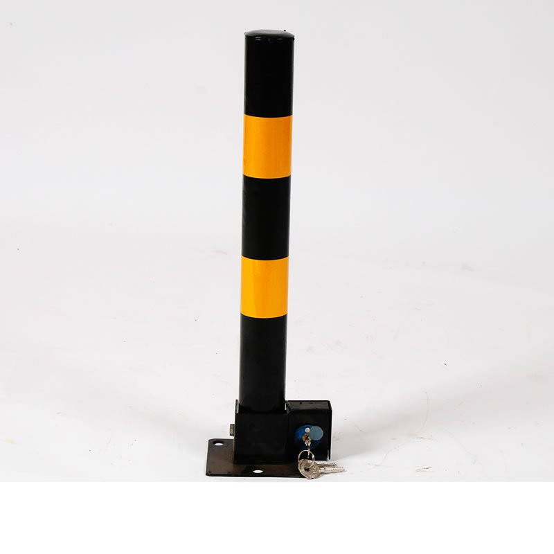 New Car Bollard Safety Post Lock Spring Parking Barrier Fold Down ...