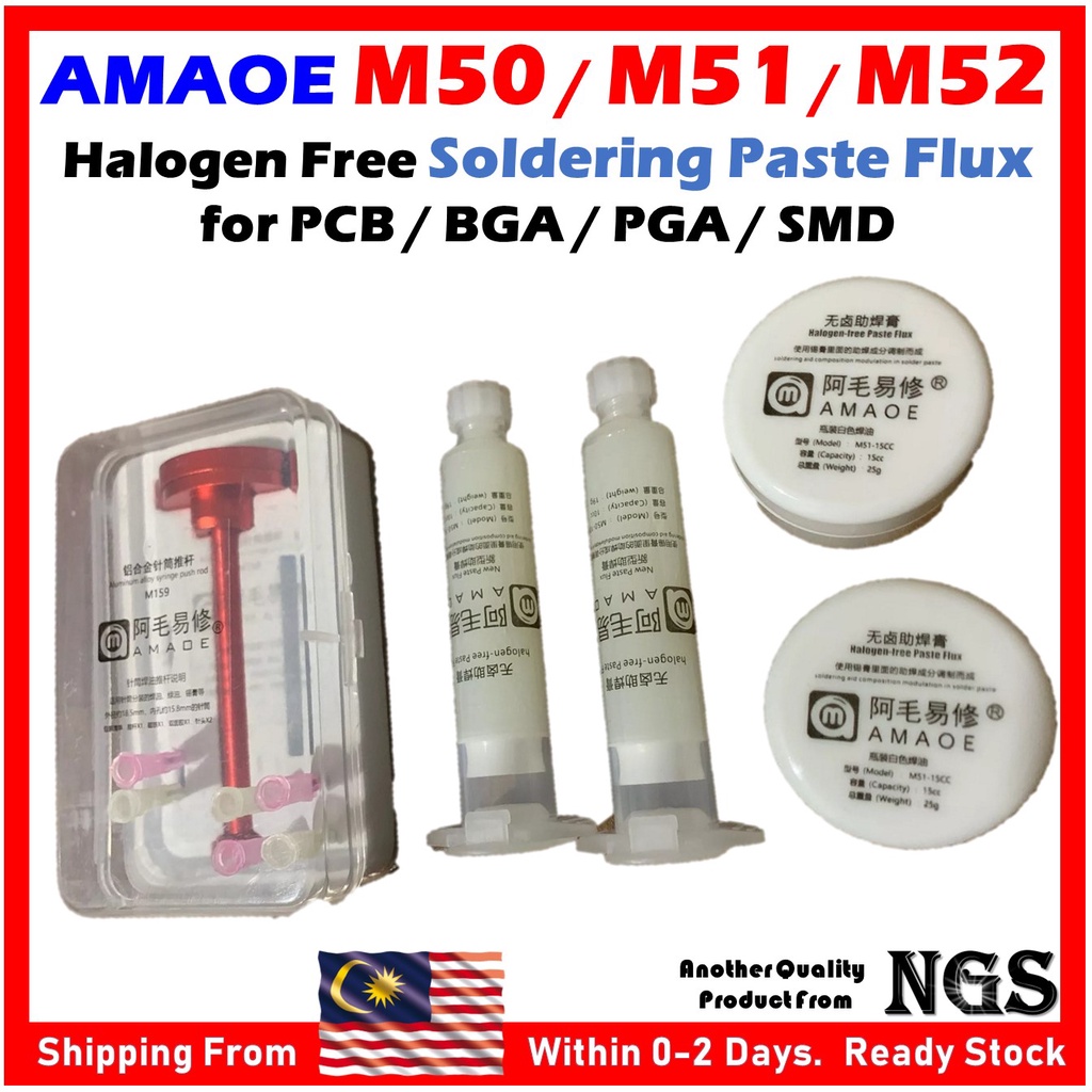 AMAOE M50 M51 M52 Halogen-Free Solder Paste Flux Oil for Mobile Phone ...