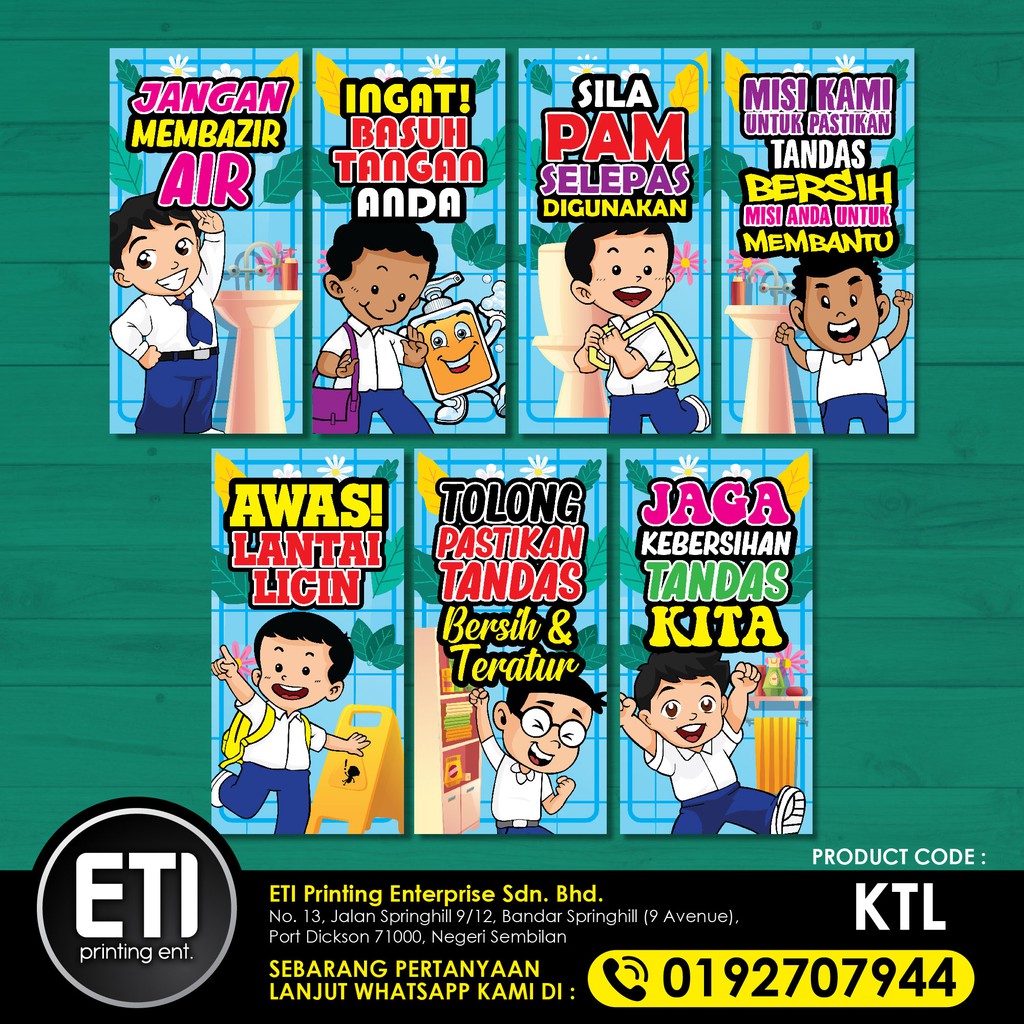 Banner Set Kata Tandas Murid / Pelajar | Shopee Malaysia