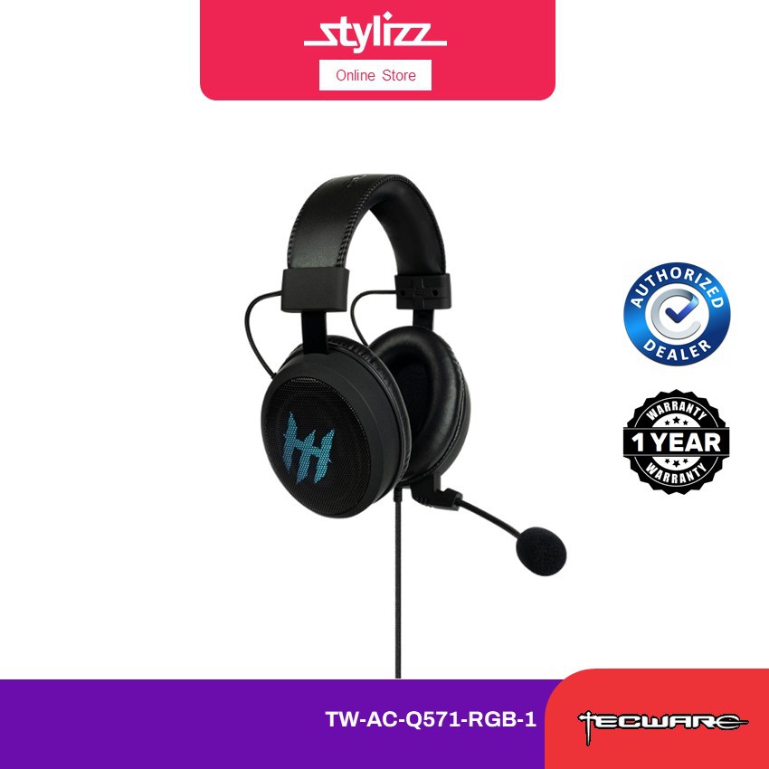 TECWARE Q5 PREMIUM GAMING 7.1 RGB GAMING HEADSET | Shopee Malaysia