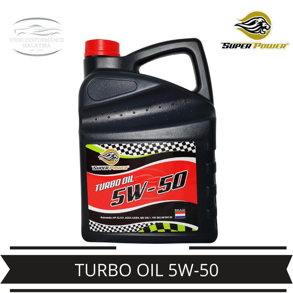 🔥 SUPER POWER PREMIUM LUBRICANTS 🔥 TURBO OIL 5W-50 (ENGINE OIL) 1L/4L ...