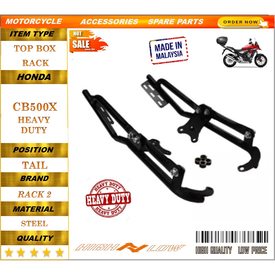 HONDA CB500X TOP BOX RACK MONORACK J RACK HEAVY DUTY | Shopee Malaysia