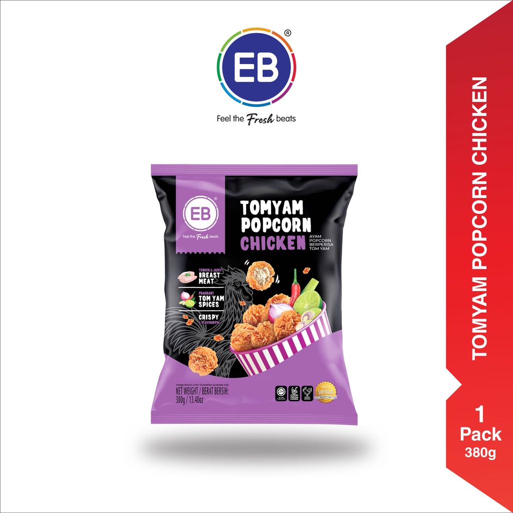 EB Tom Yam Popcorn Chicken (380g) | Shopee Malaysia
