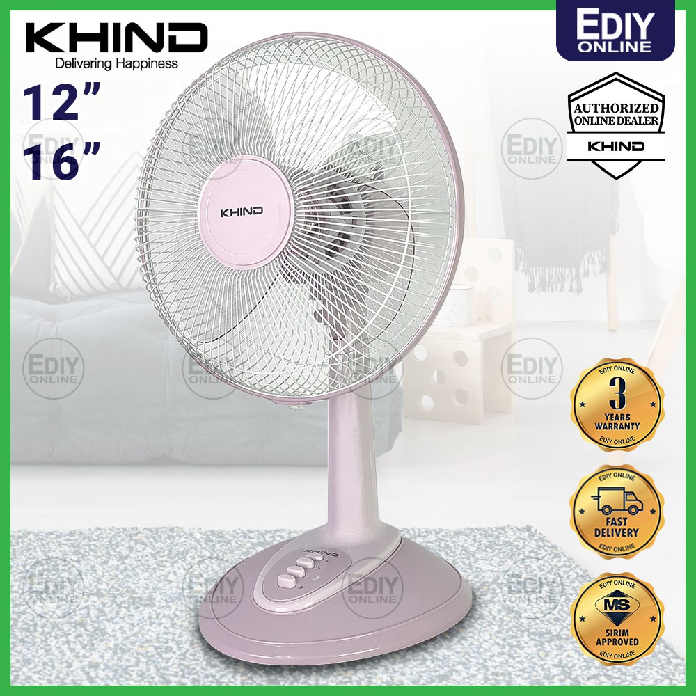 KHIND TF1210SE TF-1210 SE TF1610SE TABLE FAN 12 AND 16 INCHES 3 BLADES ...