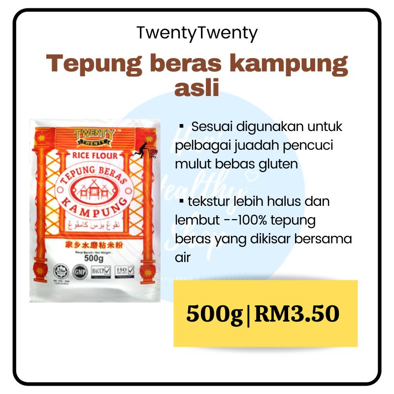 Tepung Beras Kampung Asli Twenty Twenty 500g Tekstur Lebih Halus dan ...