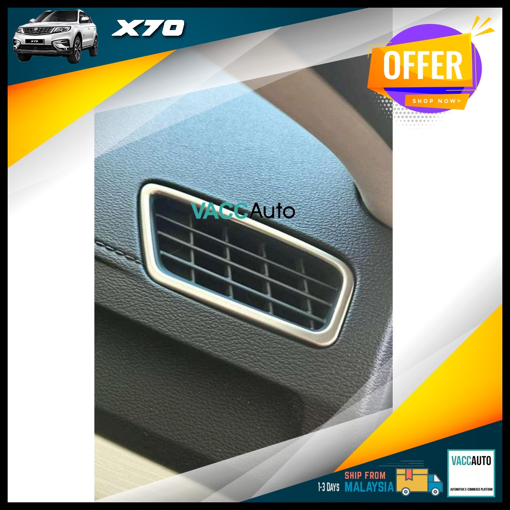 Proton X70 Dashboard Aircond Air cond Lining Air Outlet Vent Frame Cover Trim Ring For X70 (2018 ...