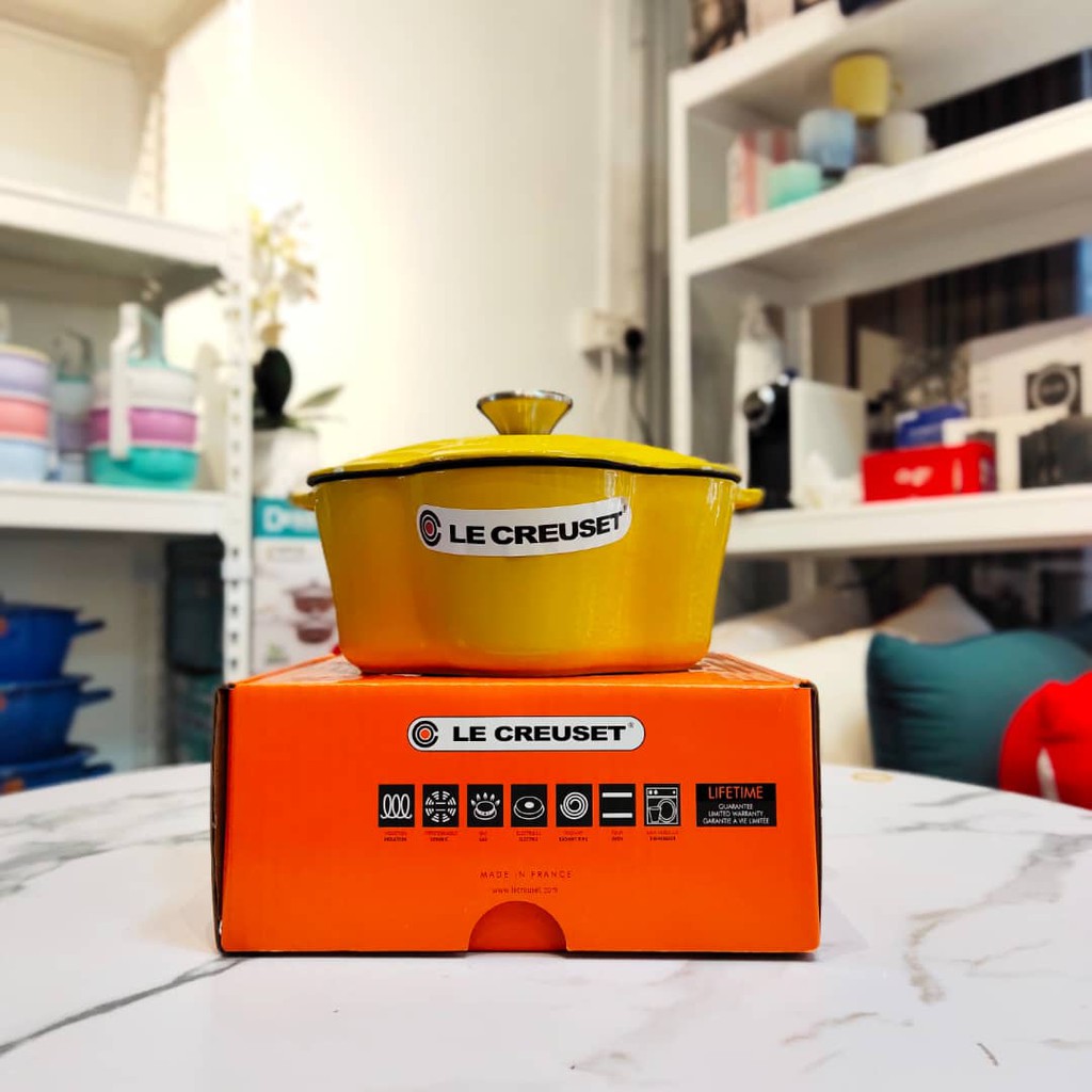 20CM LE CREUSET FLOWER ENAMEL CAST IRON POT | Shopee Malaysia