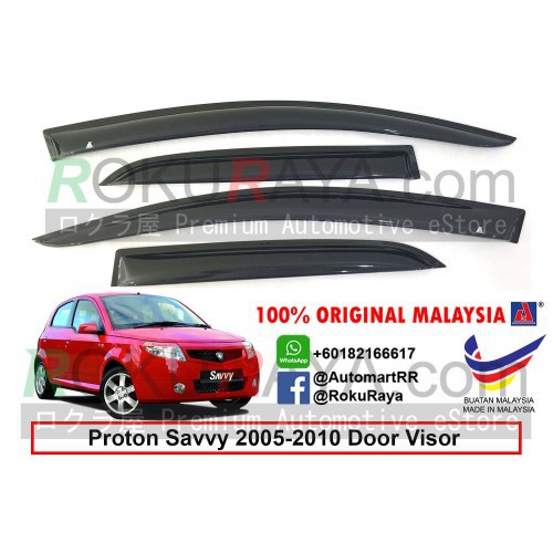 Proton Savvy Hatchback 2005-2010 AG Rain Wind Sun Deflector Awning ...