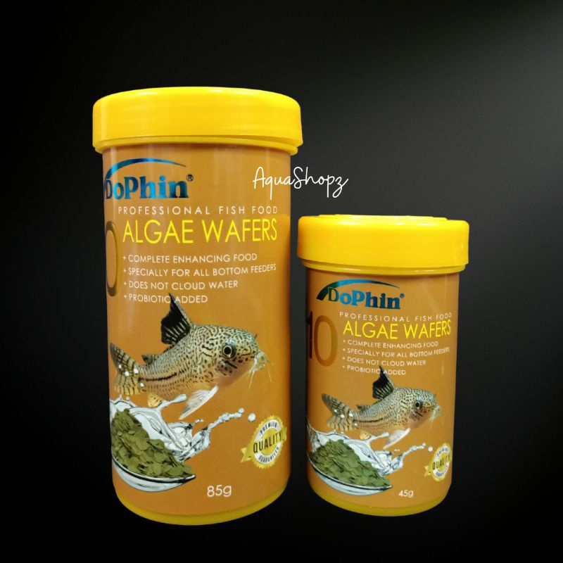 Dophin 10 Algae Wafer Sinking Fish Food Probiotic Enhancing Bottom ...