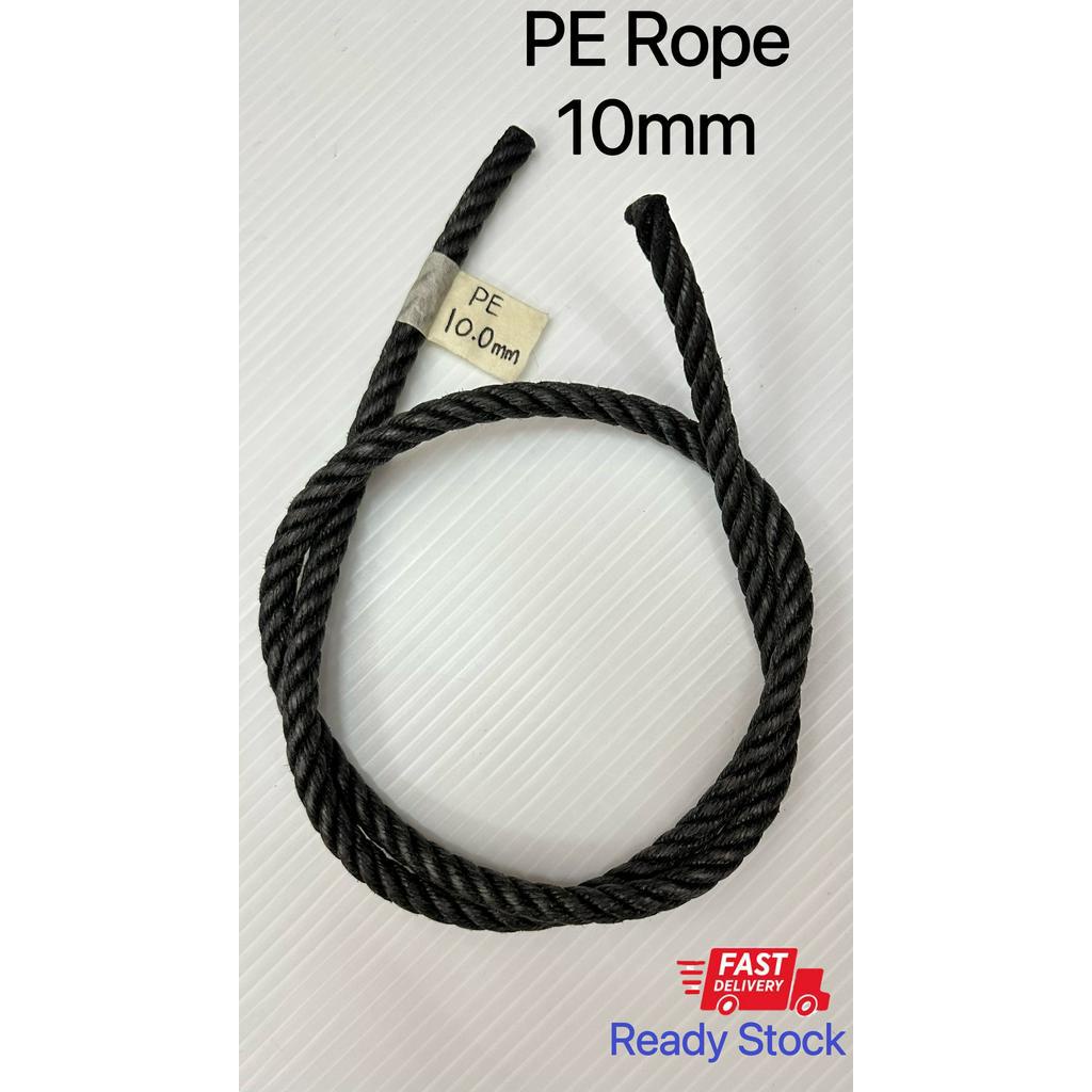 [1 meter] 10mm (PE) Polyethylene Rope Tali Lembu Tali Keras [Ready ...