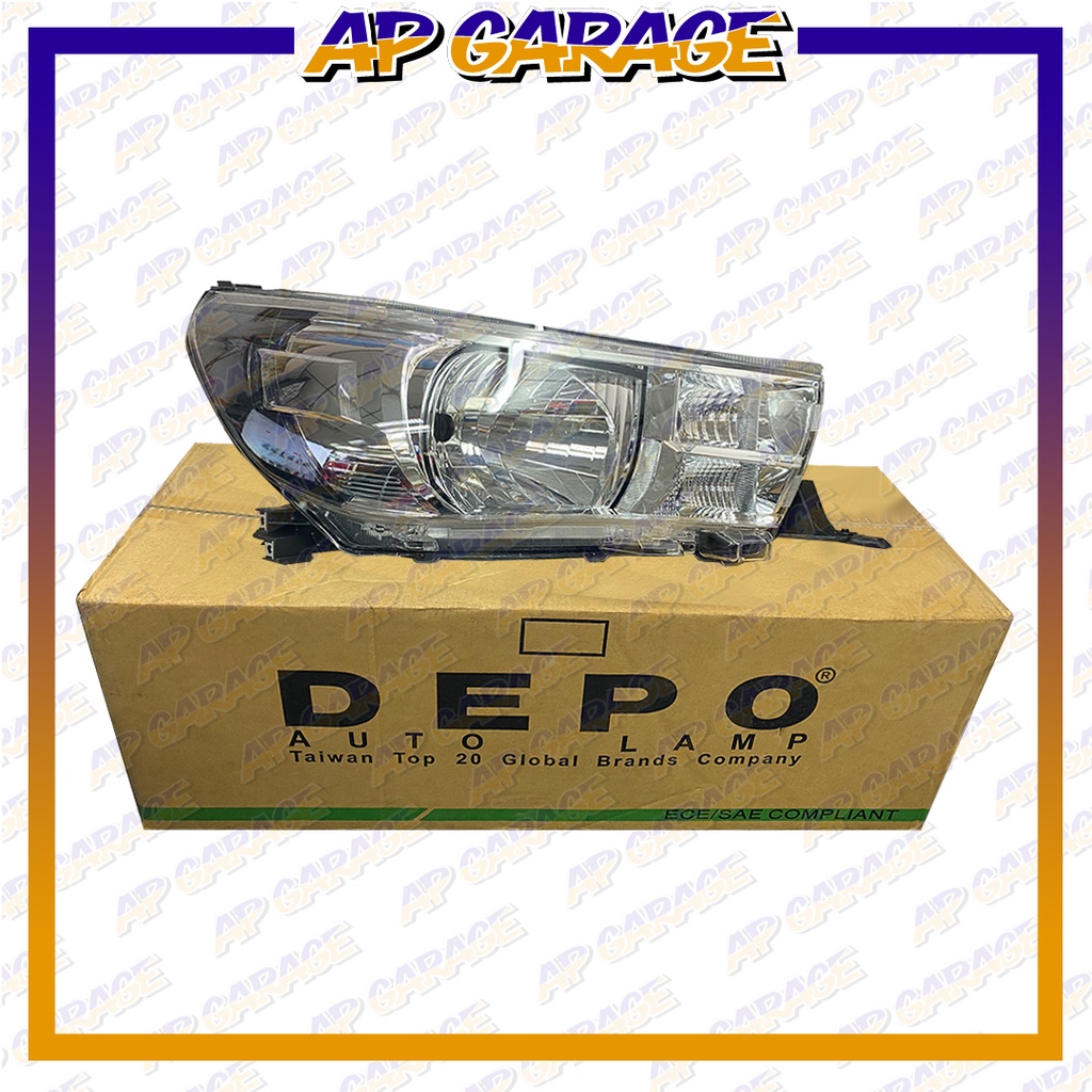 [ORIGINAL DEPO TAIWAN] Toyota Hilux Revo GUN125 (2015-2018) Headlamp ...