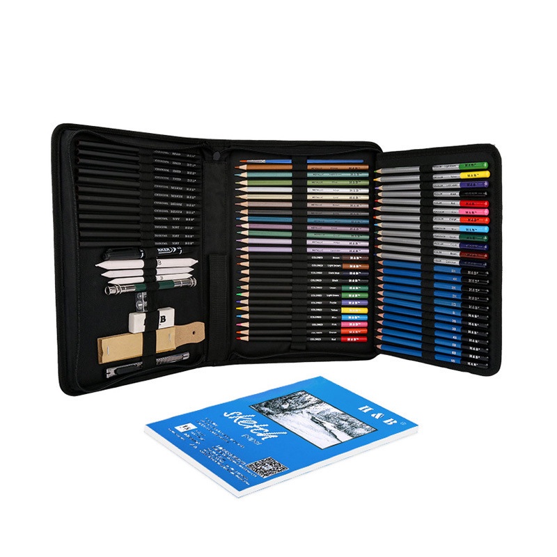71 PCS Color Pencil Set Professional Portable Student Art Supplies Art ...