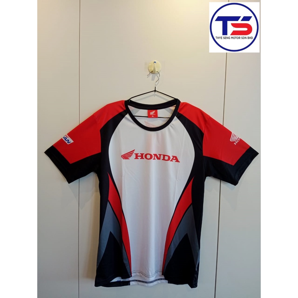 HONDA Merchandise 100% Original Sub Rounda Neck T-shirt HONDA RACING ...