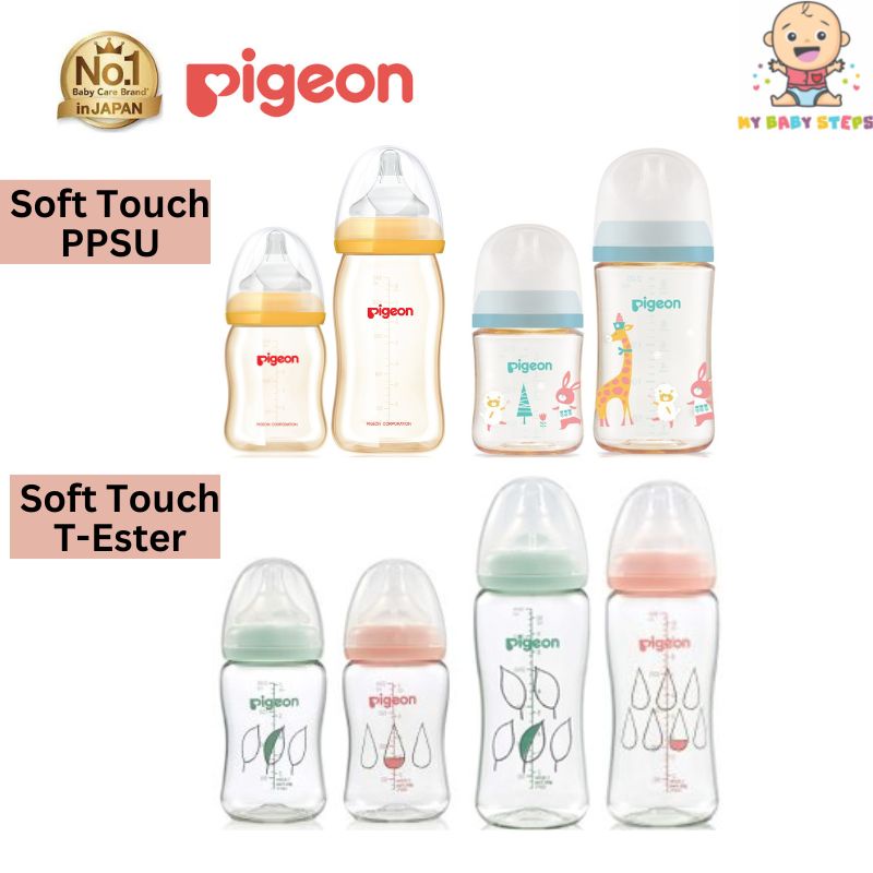 Original Pigeon PPSU / T-Ester Wide Neck SofTouch Slim Neck Nursing Bottle| Feeding Bottle Baby ...