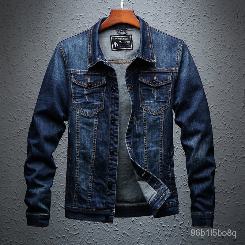 Jean Jacket Men Fall new style men's denim jacket Korean casual men's ...