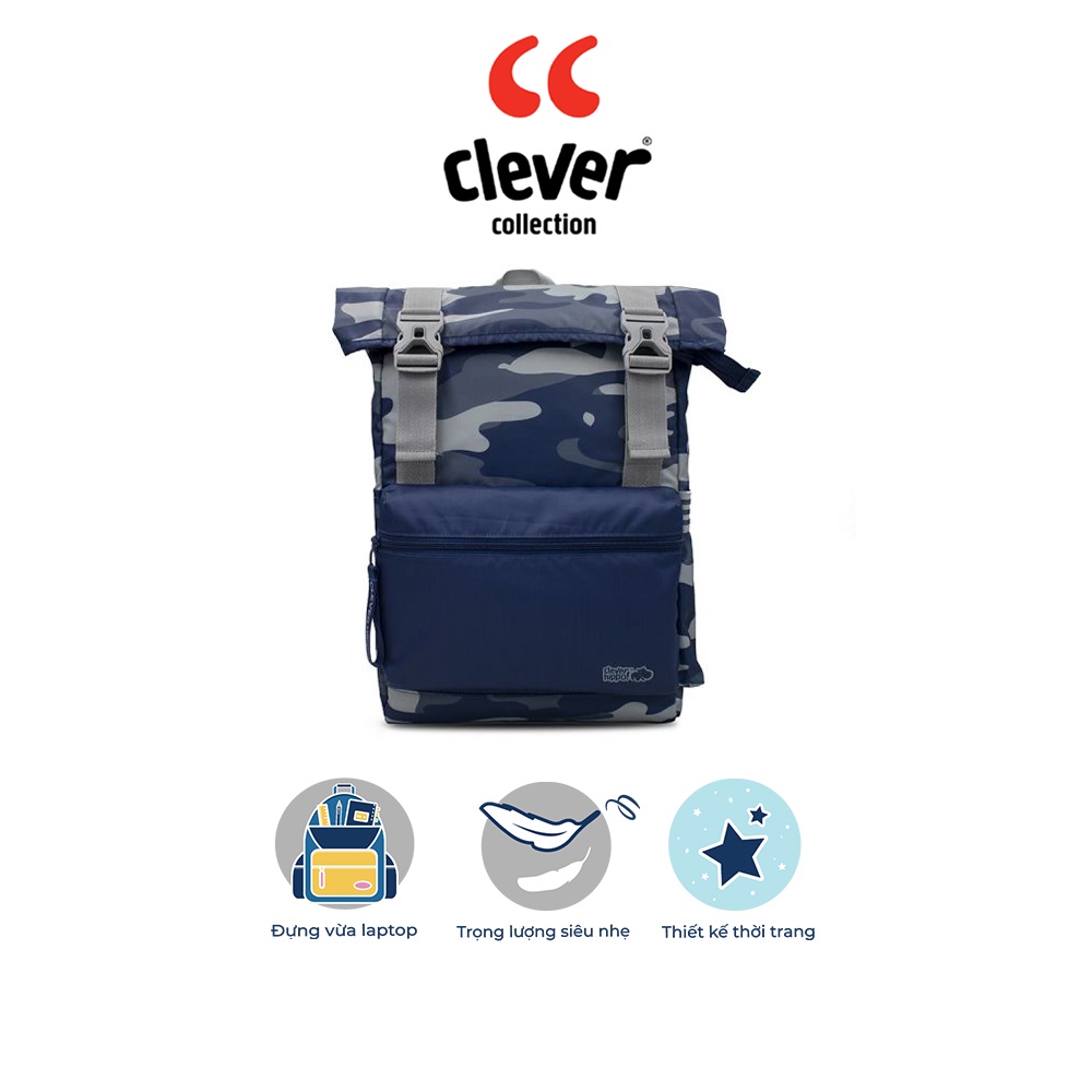 Cleverhippo Kool Urban Roller CAMO Blue Backpack BKU5204 / CAMO ...