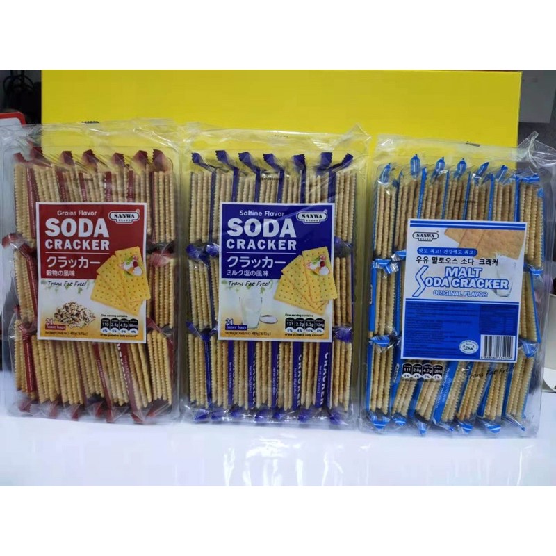 Sanwa soda cracker 480g Original/ Grains/ Saltine | Shopee Malaysia