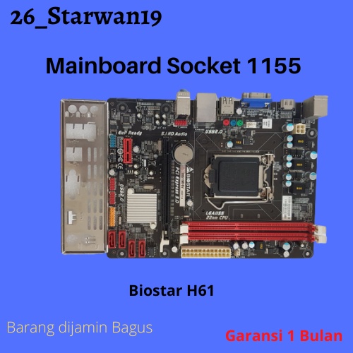Mainbaord H61 Biostar socket 1155 | Shopee Malaysia