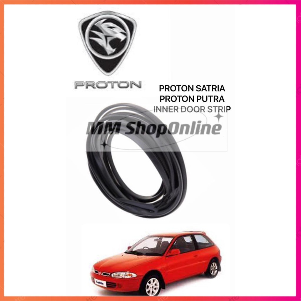 PROTON SATRIA PUTRA INNER BODY DOOR RUBBER WEATHERSTRIP PINTU DALAM ...