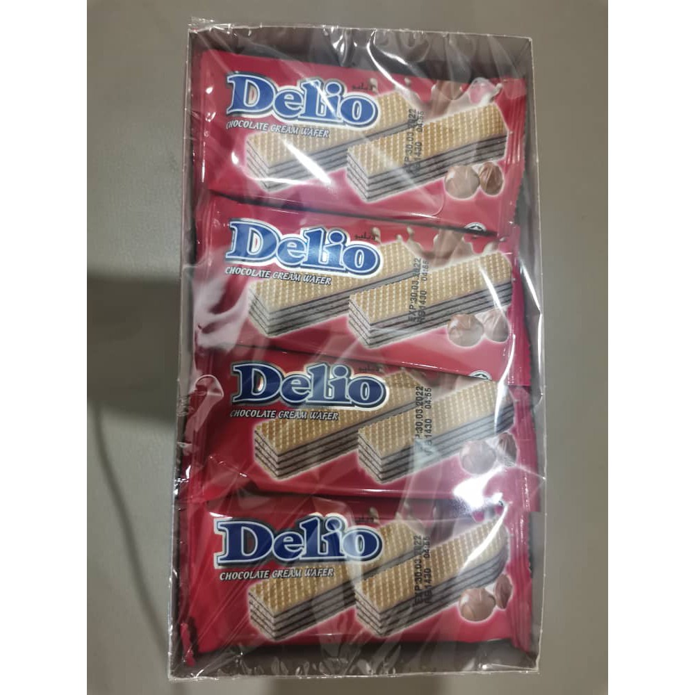 Delio Chocolate Cream wafer 24pcsx16g | Shopee Malaysia
