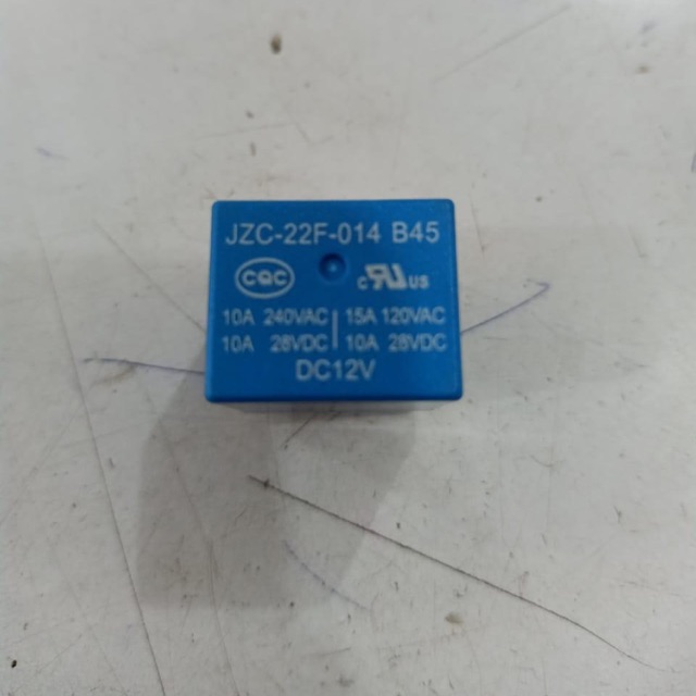 Relay 12v 5 pin blue JZC-22F-014 B45 10A | Shopee Malaysia