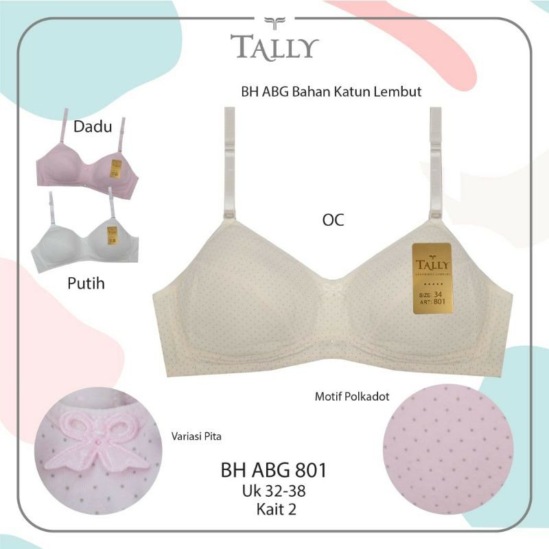 Minibra Tally 801 | Tally Mini Bra | Teen Bra | Abg Bra | Shopee Malaysia
