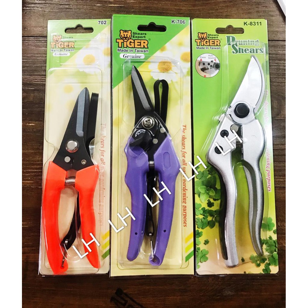 🔥ORIGINAL🔥 TIGER Pruning Shears 702/ K-706 / K-8311 Gunting Pokok ...