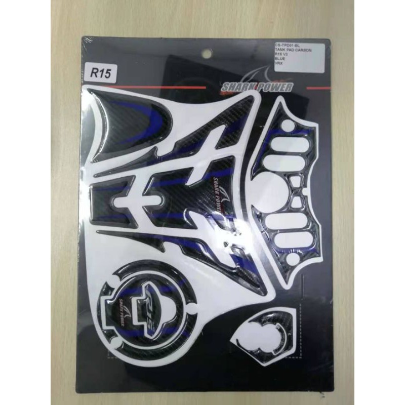 [READY STOCK] YAMAHA R15 V3 TANK PAD MOTOR COVER SET/ MOTORCYCLE TANK ...