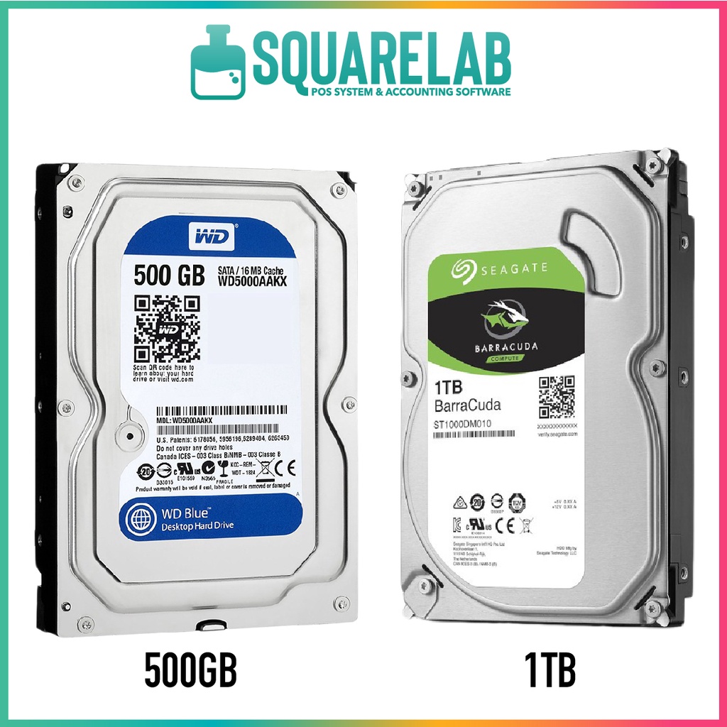 Hard Disk 3.5" & 2.5" SATA For PC / Desktop 250/500GB - 1TB Internal ...