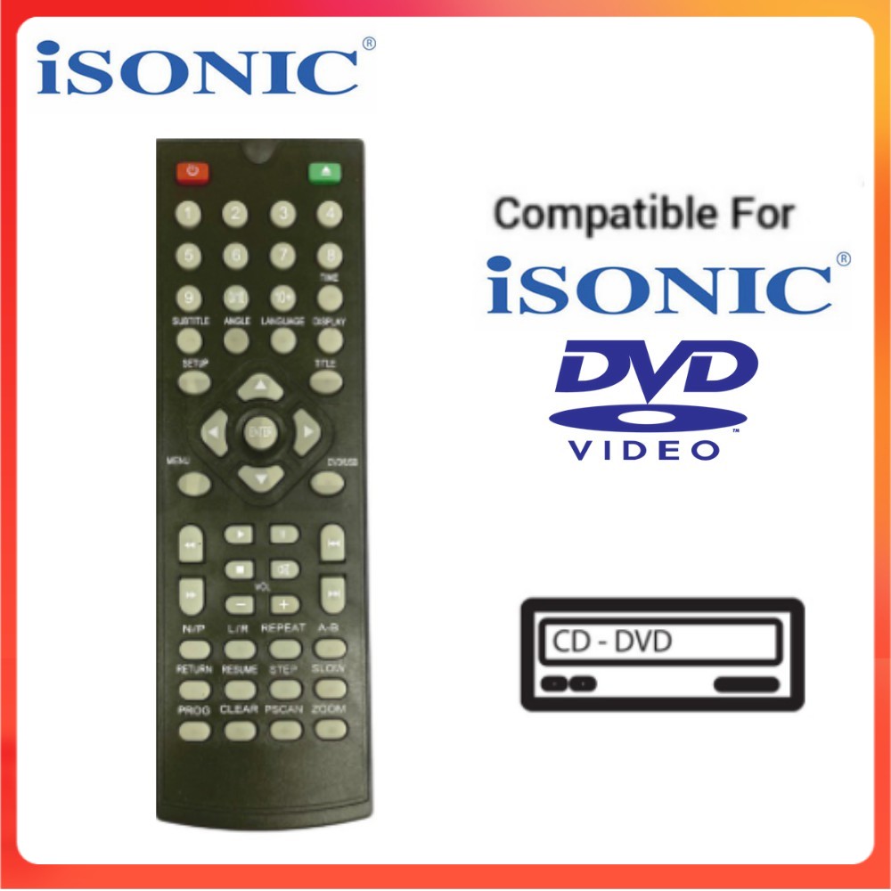 ISONIC DVD REMOTE CONTROL | Shopee Malaysia