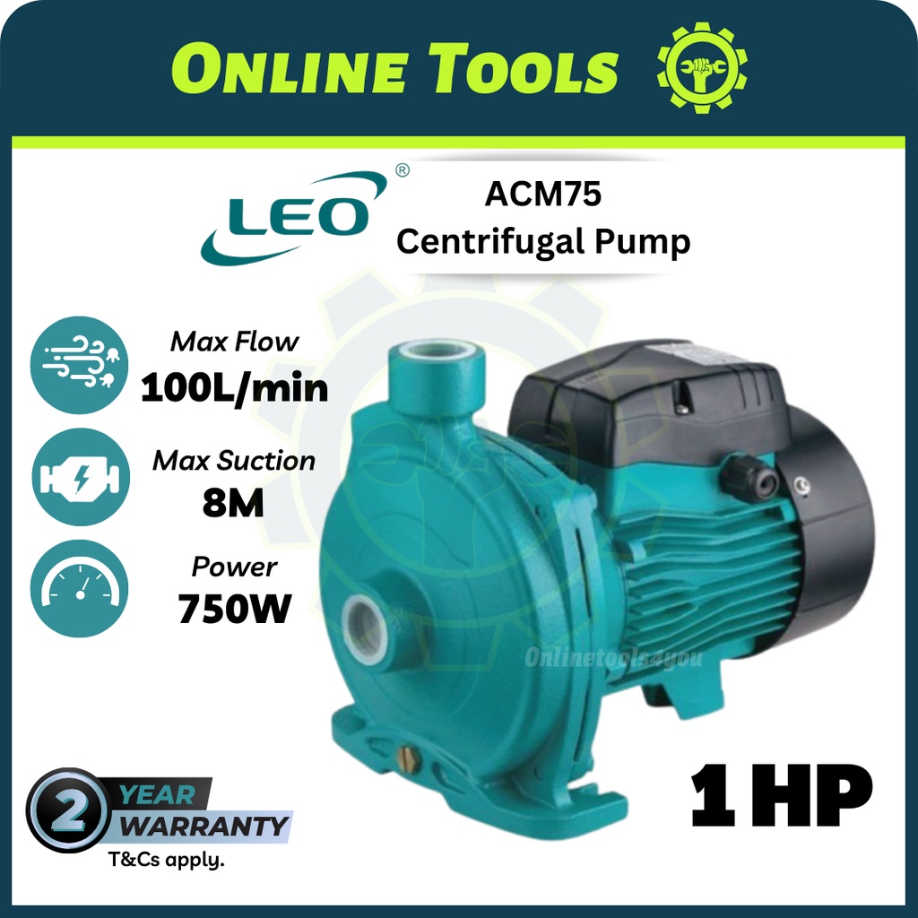LEO ACM75 Centrifugal Water Pump Pam Air 1 Inch / 1HP | Shopee Malaysia