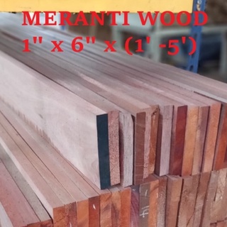 1" x 6" Solid Meranti Wood/ Kayu perabot berketam/ Deco | Shopee Malaysia