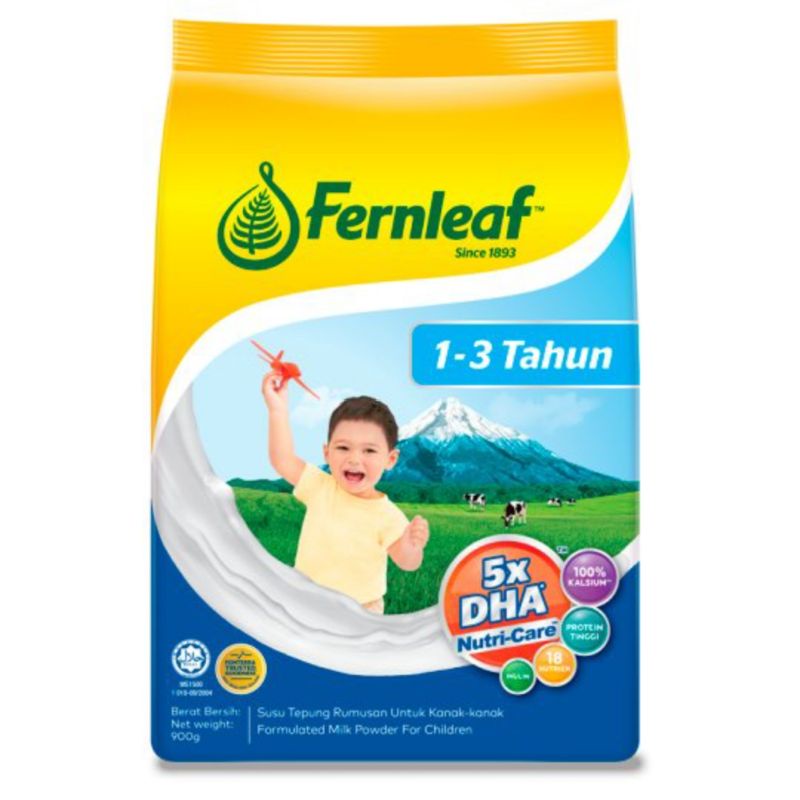 Fernleaf milk powder for children 1-3 years plain/honey/chocolate (900g) | Shopee Malaysia