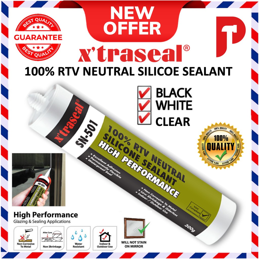 X’TRASEAL SN-501 🔥 Ready Stocks 🔥 100% RTV NEUTRAL SILICONE SEALANT 300ML | Shopee Malaysia