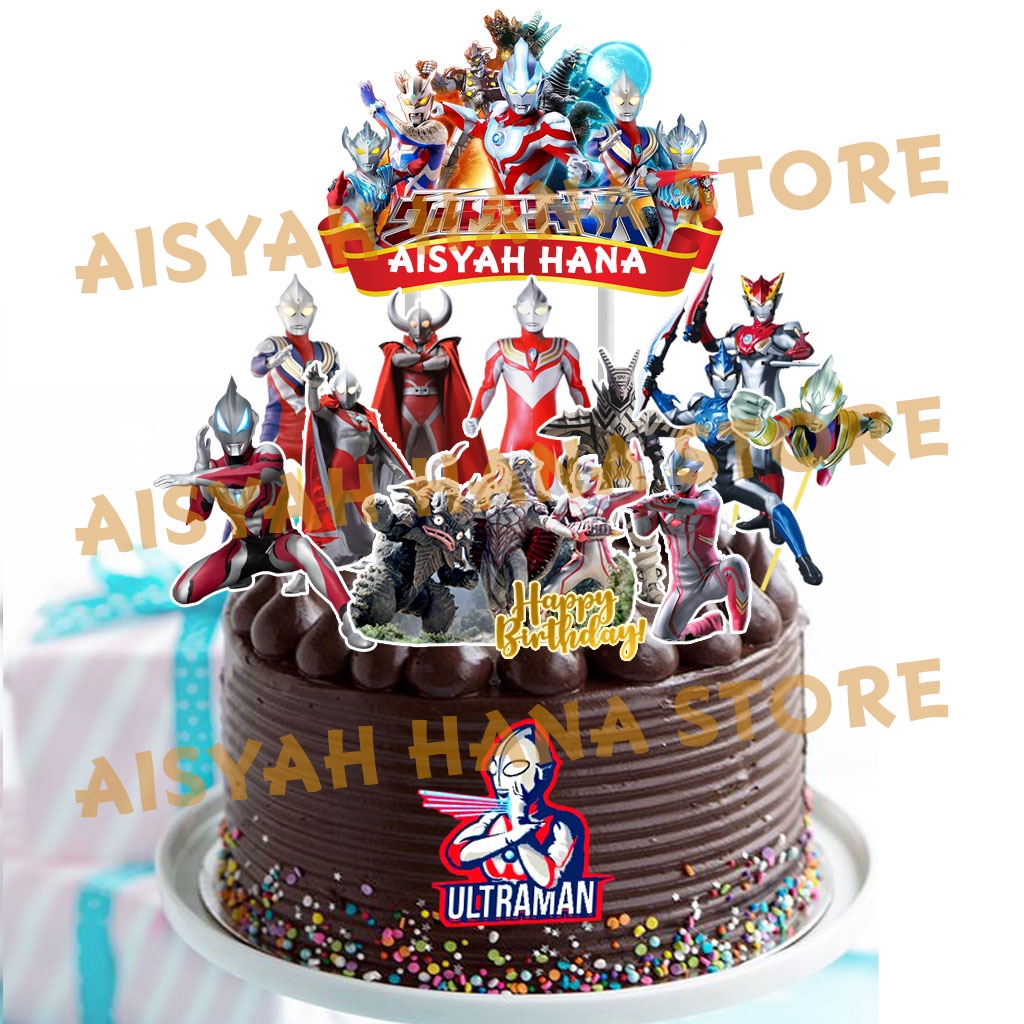 AHS ULTRAMAN Cupcake & Cake Topper Decoration Birthday Party ll Loose ...