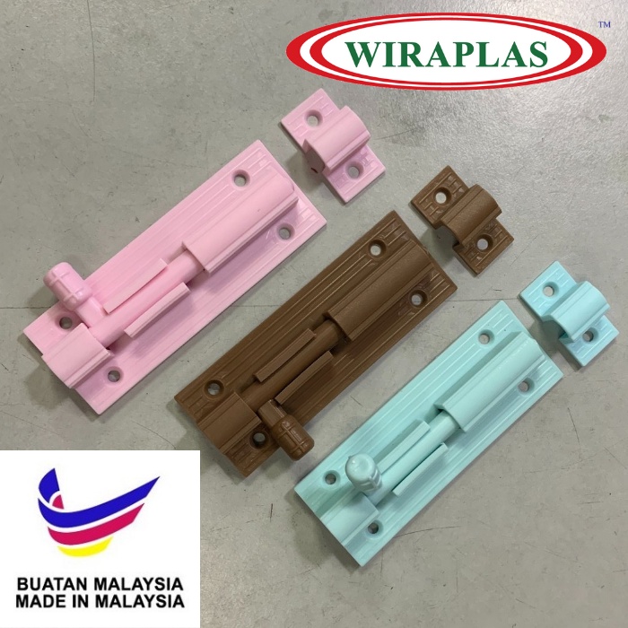 [Xhome] Made in Malaysia, WIRAPLAS PVC Toilet Door Lock, Selak Pintu ...
