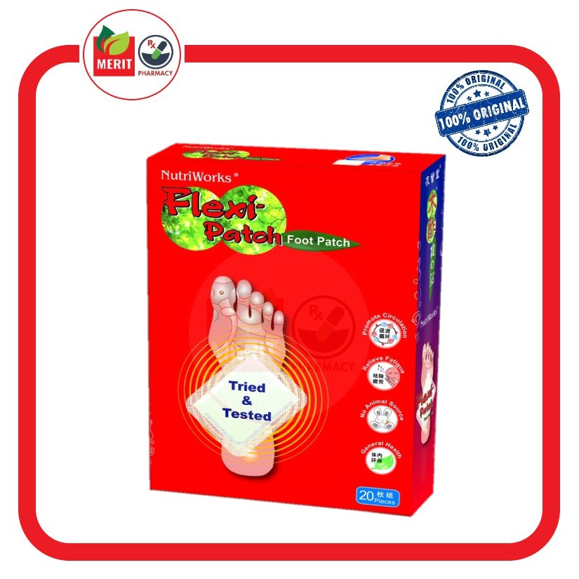 NutriWorks Flexi-Patch Foot Patch 20's 友营堂木酢健之貼 | Shopee Malaysia