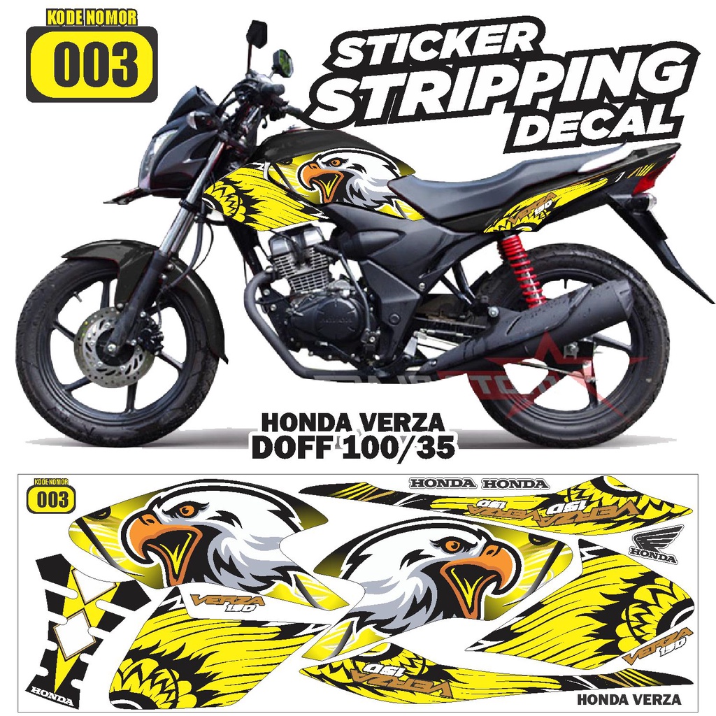 Honda verza 150 old striping decal stickers, verza variations, all ...