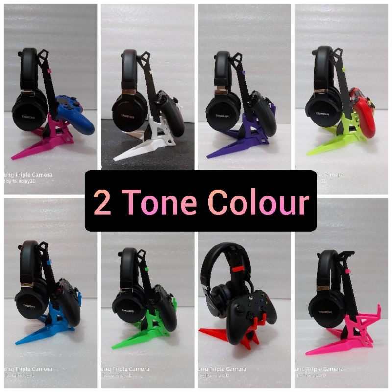 Headset Headphone Controller Holder Stand (1 Stack Controller) (3D ...