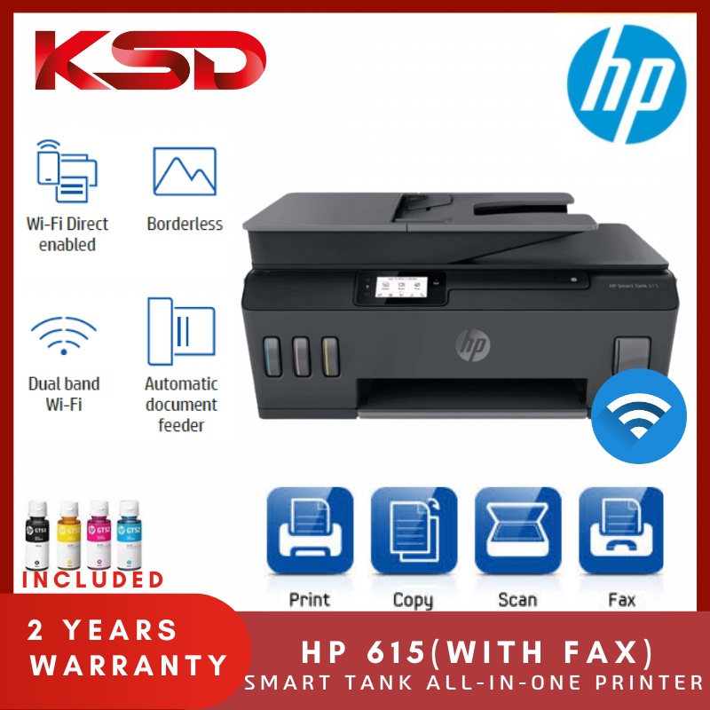 HP Smart Tank 615 / HP 615 / HP Ink Tank 615 / HP InkTank 615 Wireless ...