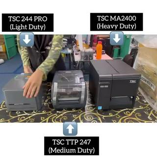 TSC TTP 244 PRO Label Barcode Printer (free thermal ribbon 60mm x 300m ...