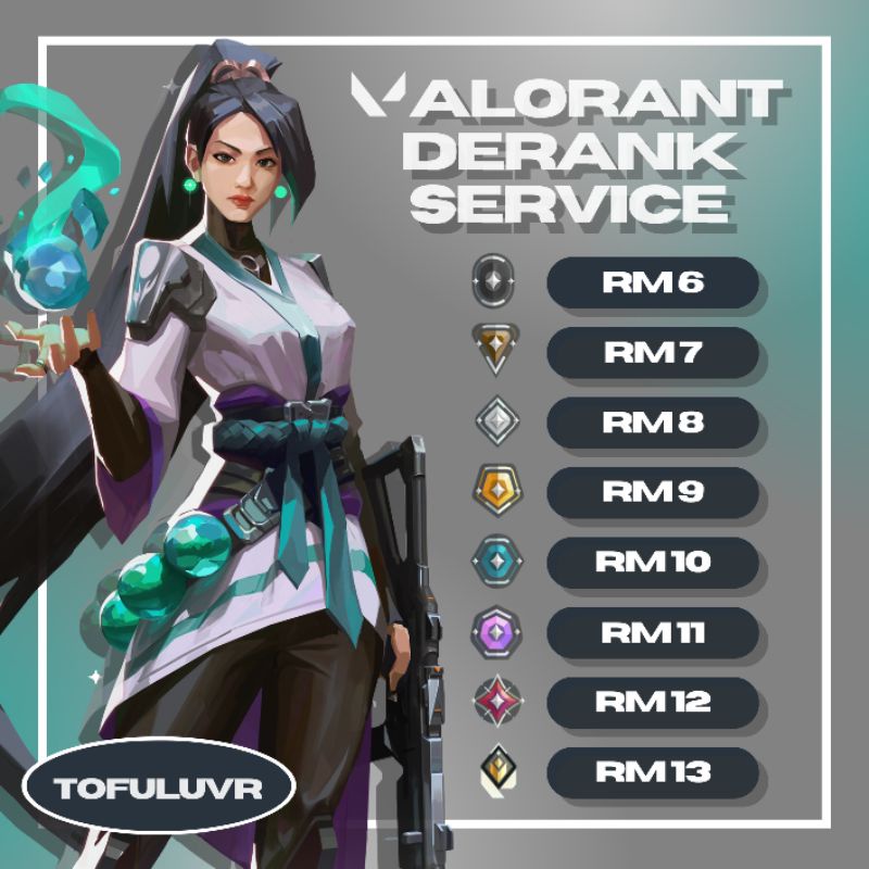 Valorant Derank Service (Fast) | Shopee Malaysia