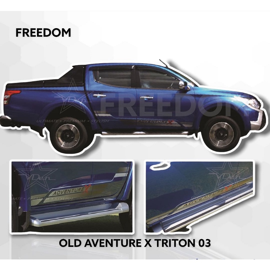 OLD ADVANTURE X TRITON 03 Side Body Sticker for Mitsubishi Triton ...