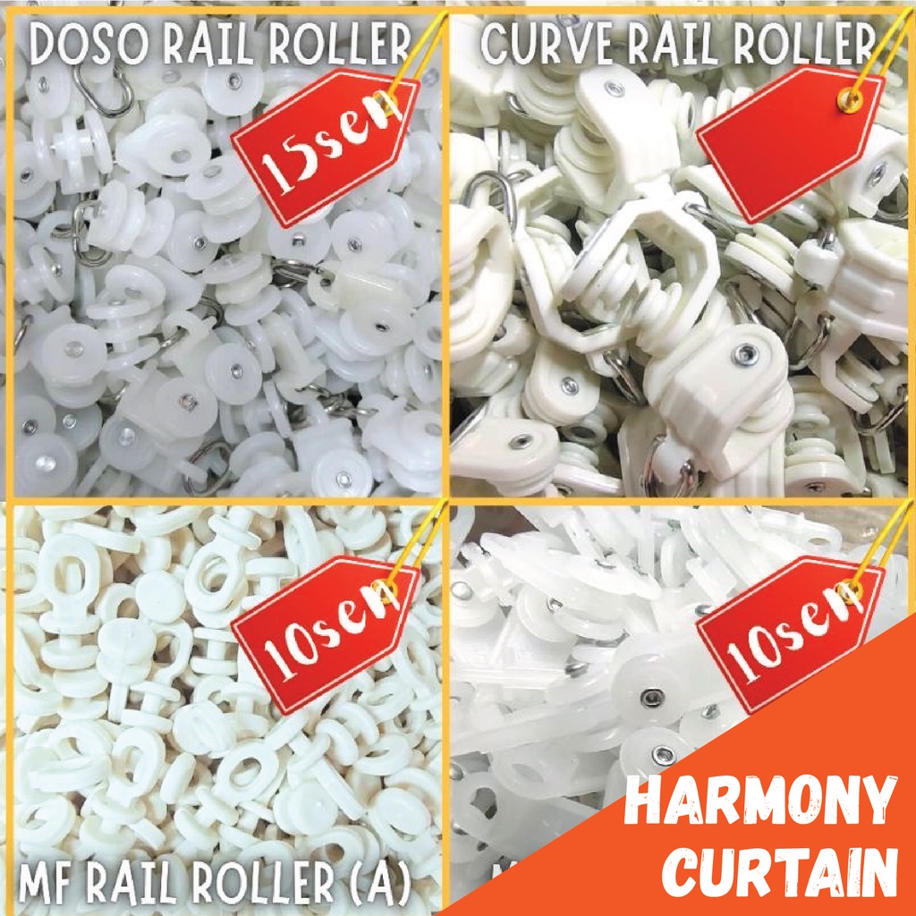 1pc CURVE ROLLER for curve rail rel besi corner shape mudah dibentuk ...