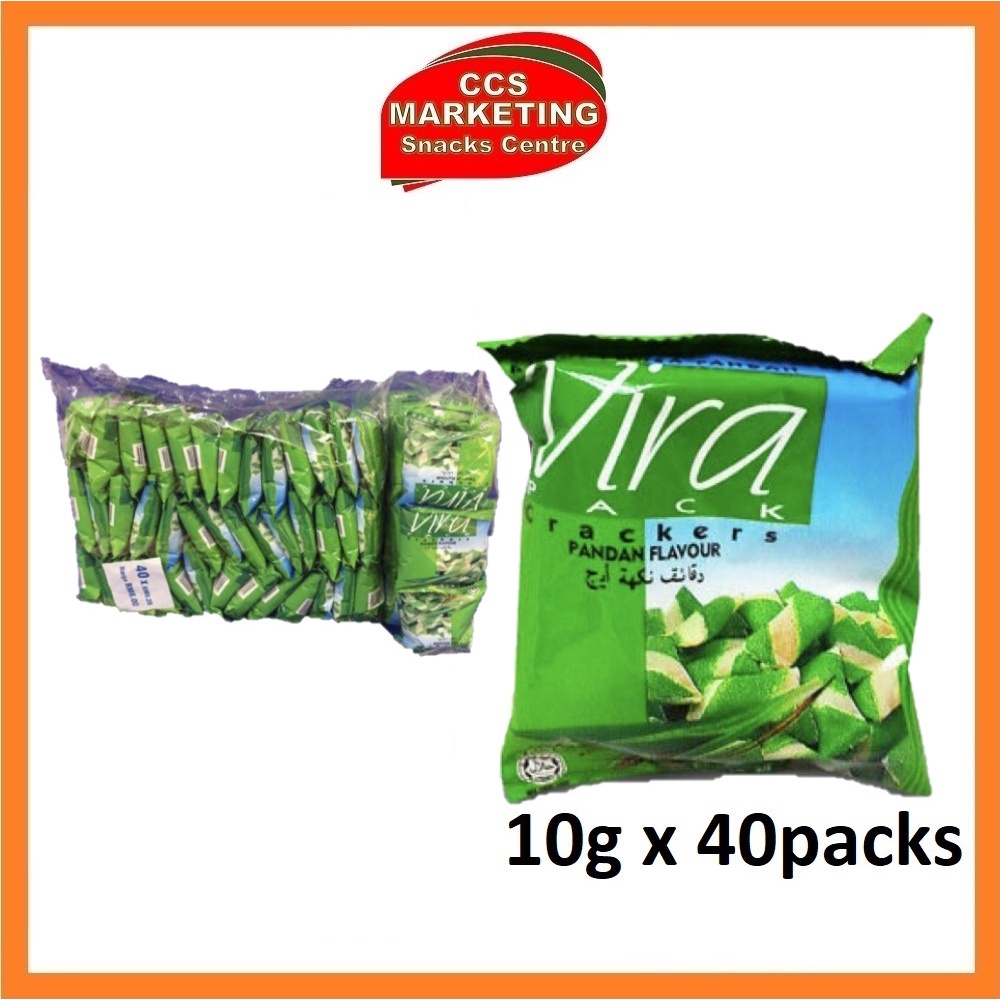 CCS Vira Crackers Pandan ( 10g x 40pcs ) | Shopee Malaysia