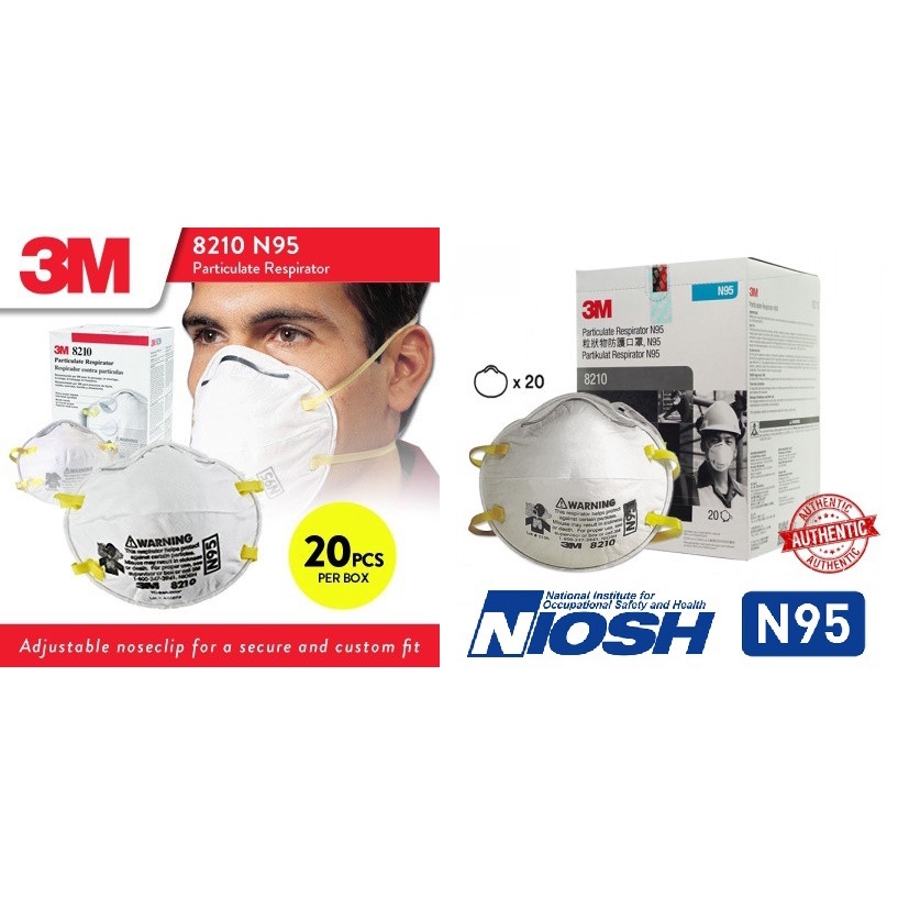 3M Particulate Respirator 8210 / N95 | Shopee Malaysia